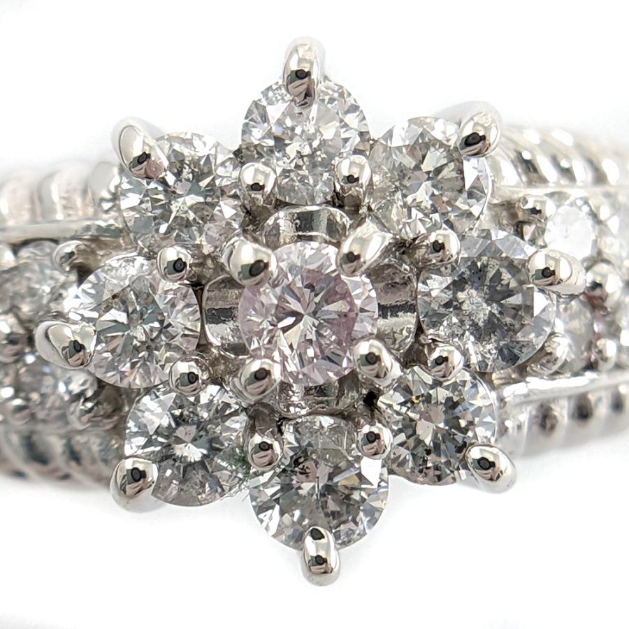 フラワーモチーフ・ピンクダイヤモンドリング・指輪/Pt900-6.3g/0.1ct/FD:0.9ct/13号/#53/プラチナカラー 翌日配送可/474396 : リファスタ・Yahoo ...