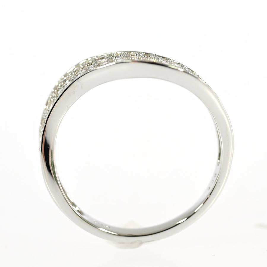 ウェーブモチーフ・ブラウン＆ホワイト 39P・ダイヤモンドリング・指輪/Pt950-4g/0.5ct/12号/#52/プラチナカラー 翌日配送可/h230926/494110 : リファスタ ...