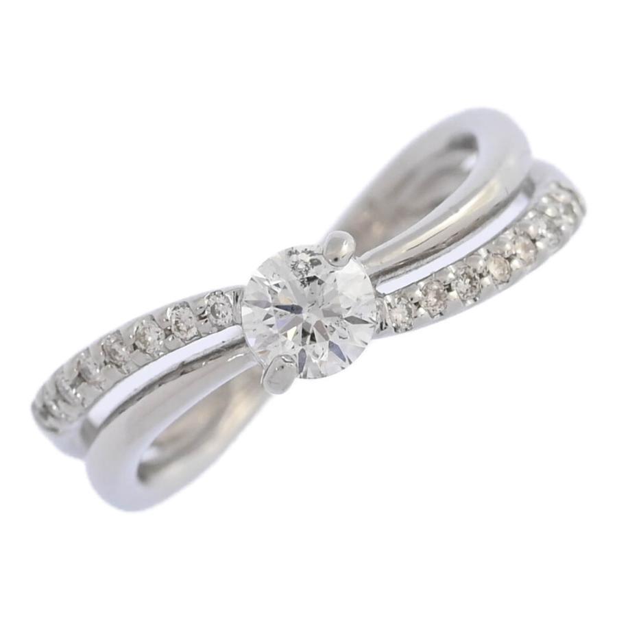 ウェーブモチーフ 1P・ダイヤモンド・ダイヤモンドリング・指輪/Pt900-4.1g/0.312ct/FD:0.1ct/9号/#49/プラチナ 翌日配送可/h240401/514182 ...