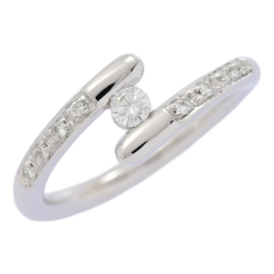 0.19ct/GINZA TANAKA 銀座田中 4月誕生石 1P・ダイヤモンド・ダイヤモンドリング・指輪/K18(WG無)-3.9g/11号 ...