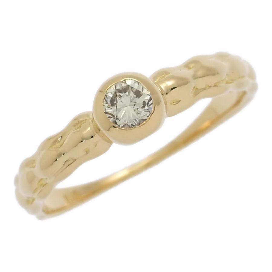 0.2ct/Fancy Light Brown・ダイヤモンドリング・指輪/K18YG/750-2.6g/12.5号/#52.5/イエローゴールド/プレゼント/記念日/h241022 ...