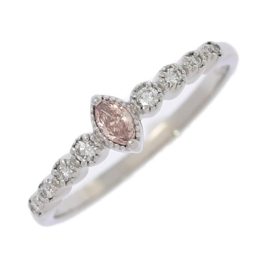 0.07ct/FD:0.073ct/ハーフエタニティ・ピンクダイヤモンド・ダイヤモンドリング・指輪/Pt900-2.5g/12号/#52/プレゼント/記念日/539685 ...