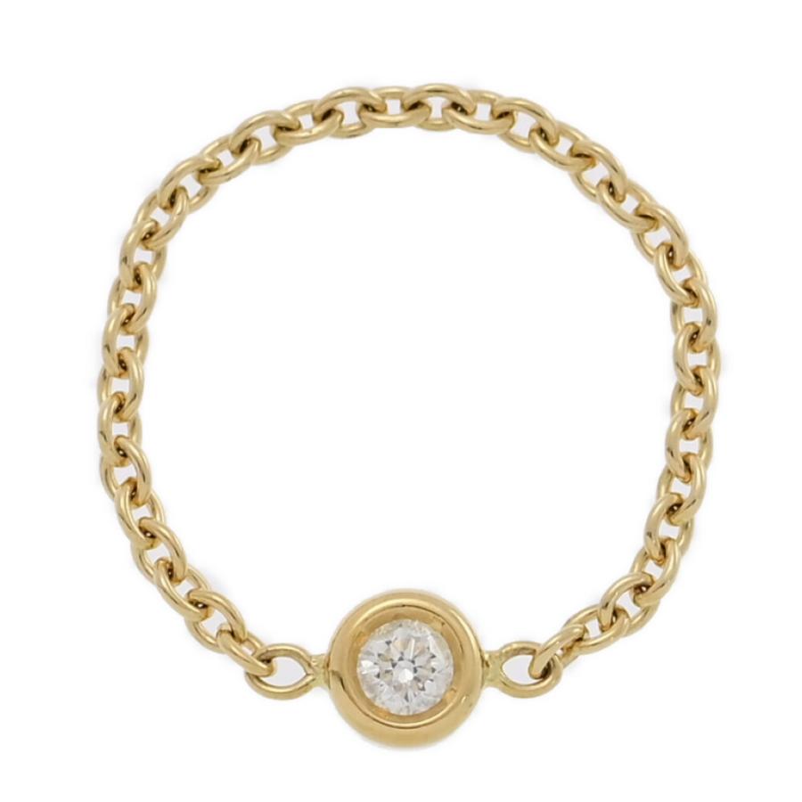 ダイヤモンド/チェーン ピンキーリング・指輪/K18YG/750-0.4g/1号/#41/イエローゴールド/プレゼント/記念日B2/h241206/541790 : リファスタ・Yahoo ...