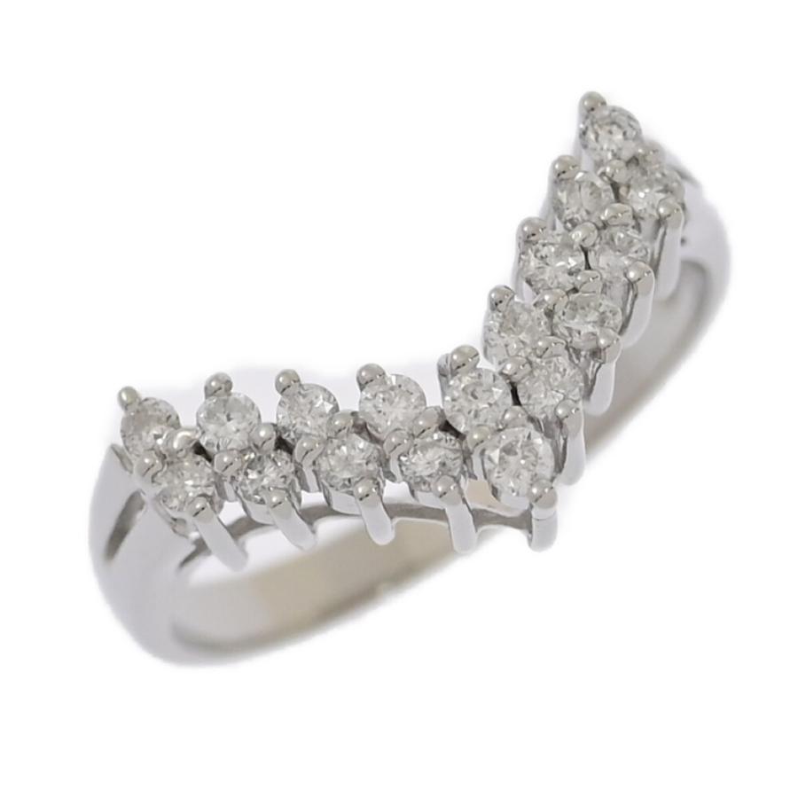 0.32ct/V字・ダイヤモンド リング・指輪/Pt900-4.6g/13号/#53/プラチナ/プレゼント/記念日/h250108/543585 : rrgb8216l : リファスタ ...