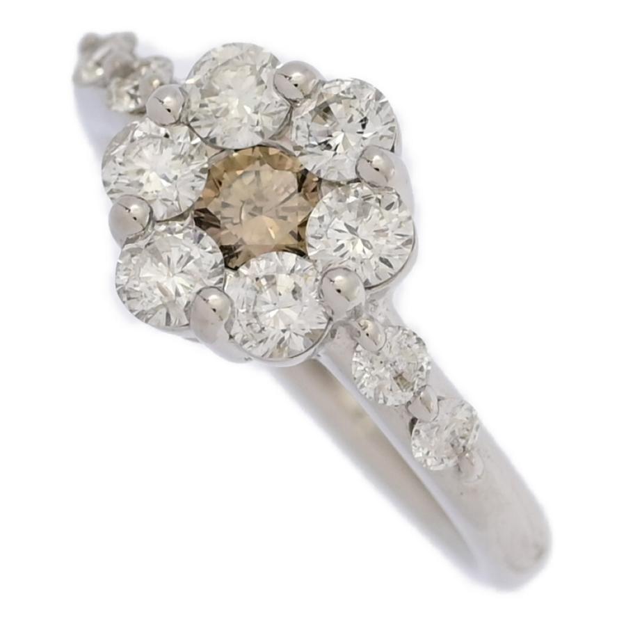 1ct/フラワーモチーフ・ダイヤモンド リング・指輪/K18WG/750-5.0g/12号/#52/ホワイトゴールド/プレゼント/記念日/h250205/547045 : リファスタ ...