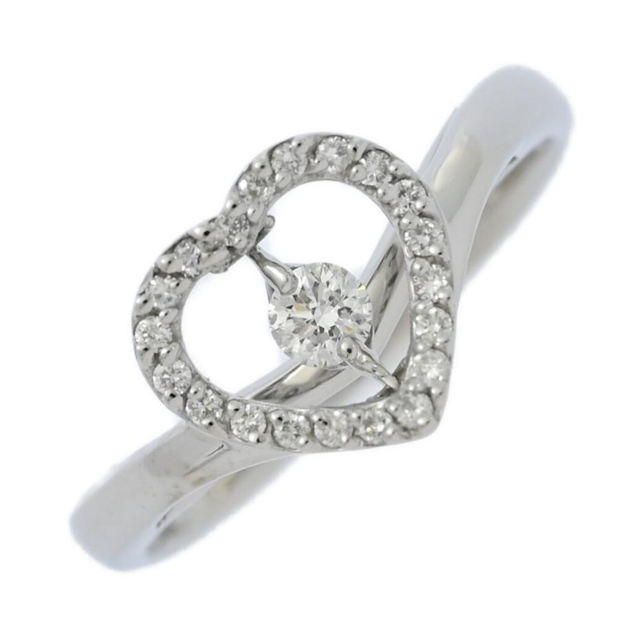 ハートモチーフ・ダンシング ダイヤモンドリング・指輪/K18WG/750-3.0g/0.2ct/13号/#53/ホワイトゴールド/プレゼント/記念日/h250409/552765 : リファス ...