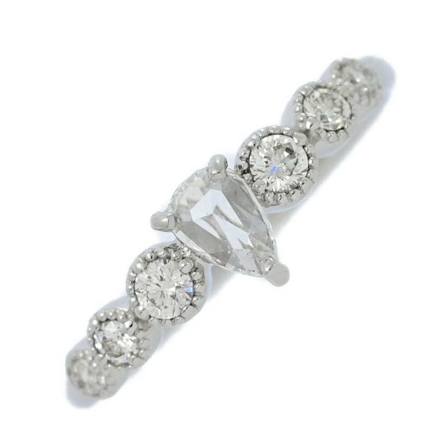 0.16ct/FD:0.17ct/ペアシェイプ ダイヤモンド・ダイヤモンドリング・指輪/Pt950-2.6g/11号/#51/プラチナ/プレゼント/記念日/h250422/554559 : リ ...