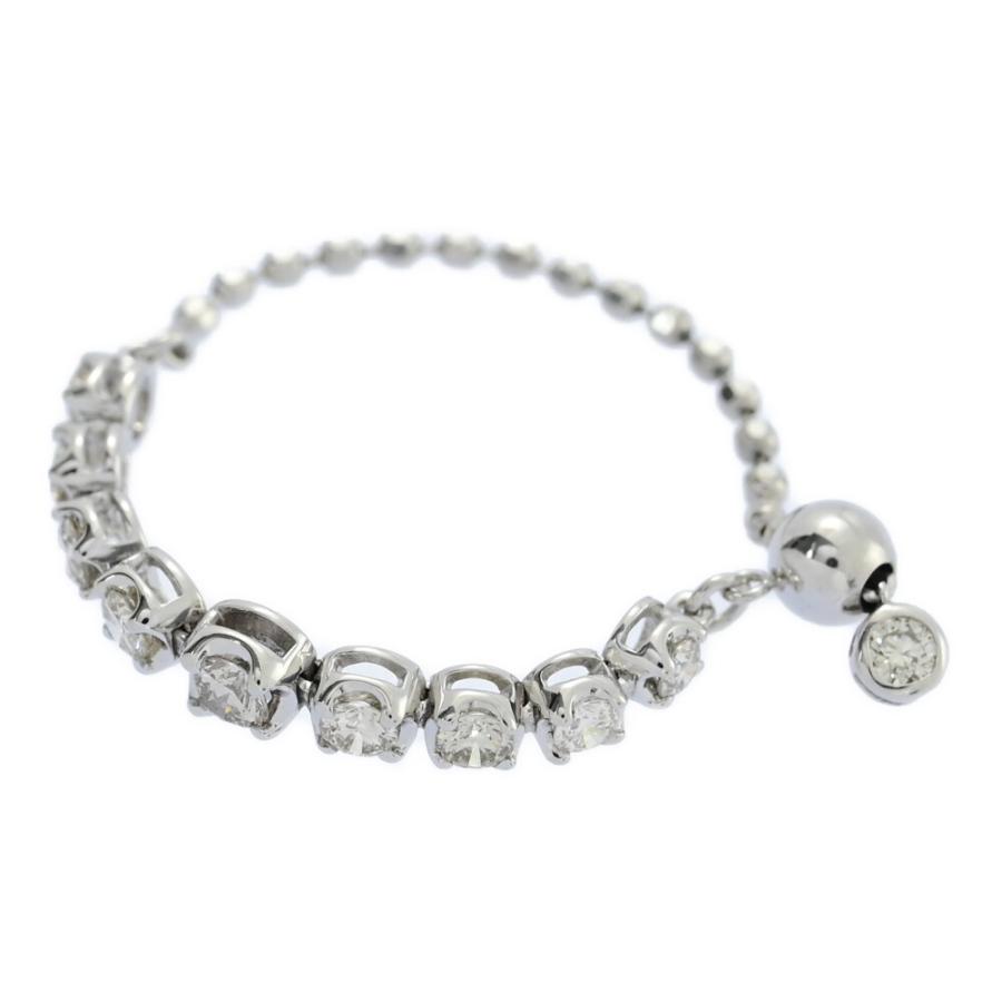 0.5ct/フリーリング ダイヤモンド チェーン リング・指輪/K18WG/750-1.7g/7-23号/#47/ホワイトゴールド/プレゼント/記念日/h250514/555050 : リ ...