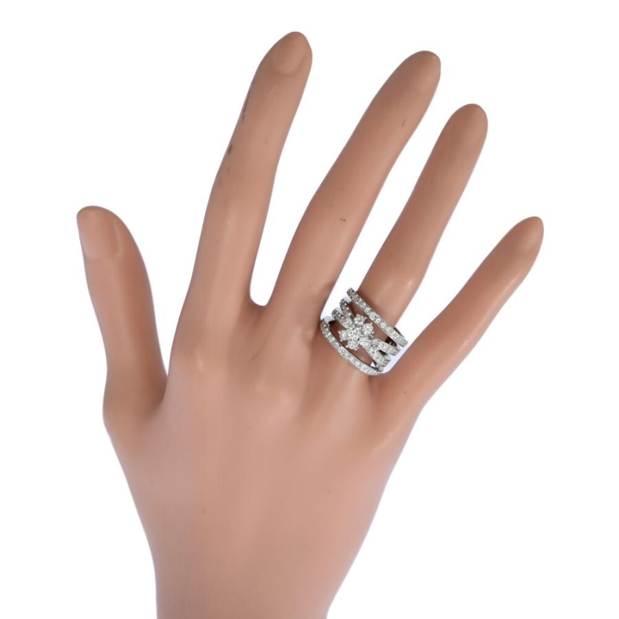 Ponte Vecchio 1.66ct/Ponte ポンテヴェキオ 79P・フラワーモチーフ ダイヤモンドリング・指輪/WG/750-10.4g/12号/#52/プレゼント/h250626 ...