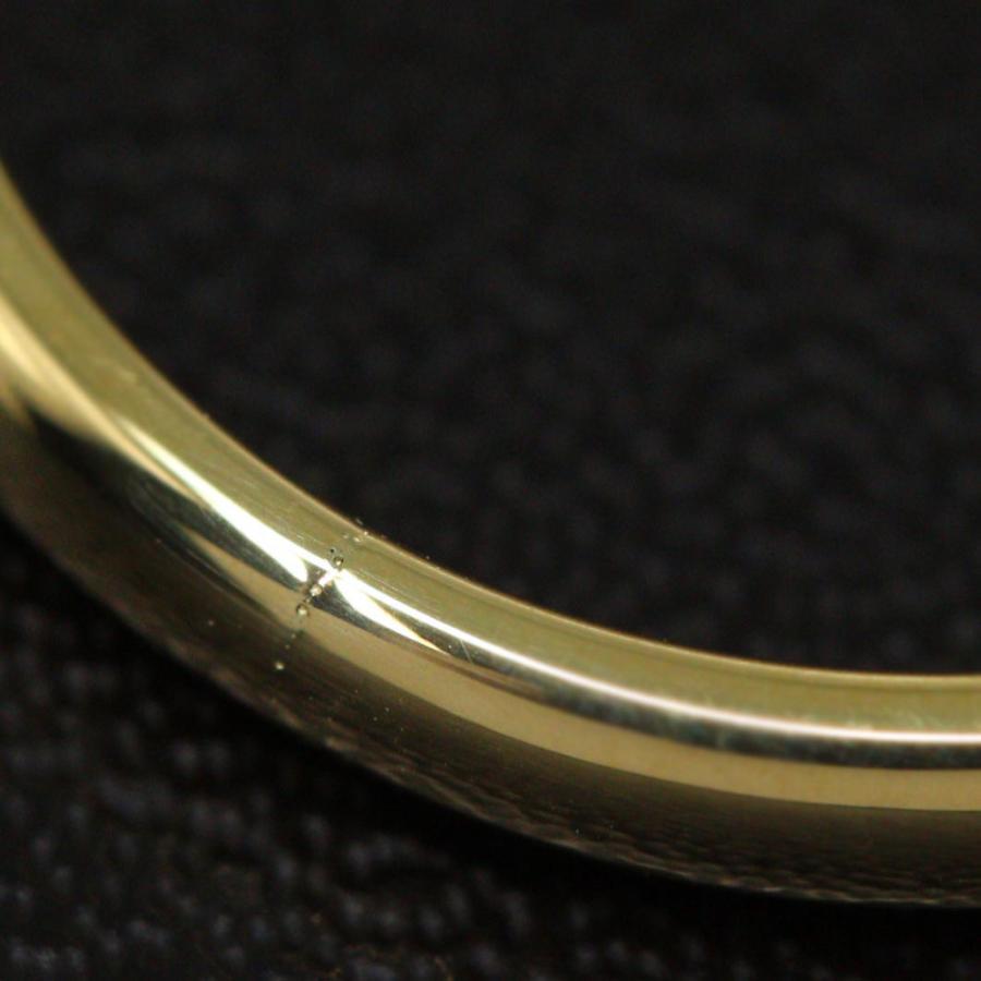 クォーターエタニティセッティング 1P ルビー ダイヤモンドリング 指輪/K18YG/750-2.4g/RU0.26ct/FD:0.17ct/8号/#48 /RF5/h210324 ...