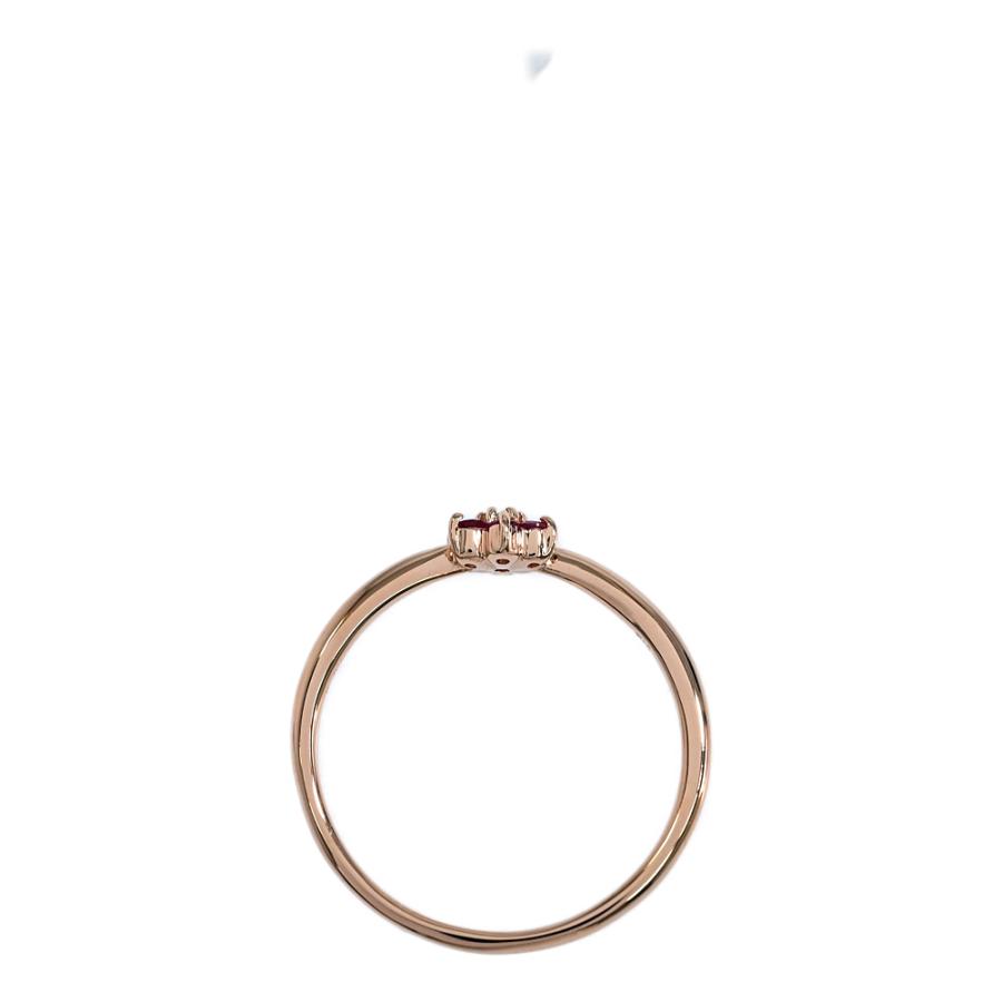 フラワーモチーフ・7月 誕生石 6P・ルビー・ダイヤモンドリング/K10PG/416-0.9g/RU0.06ct/D:0.01ct/10号/#50/ピンクゴールド/h231026/498196 ...