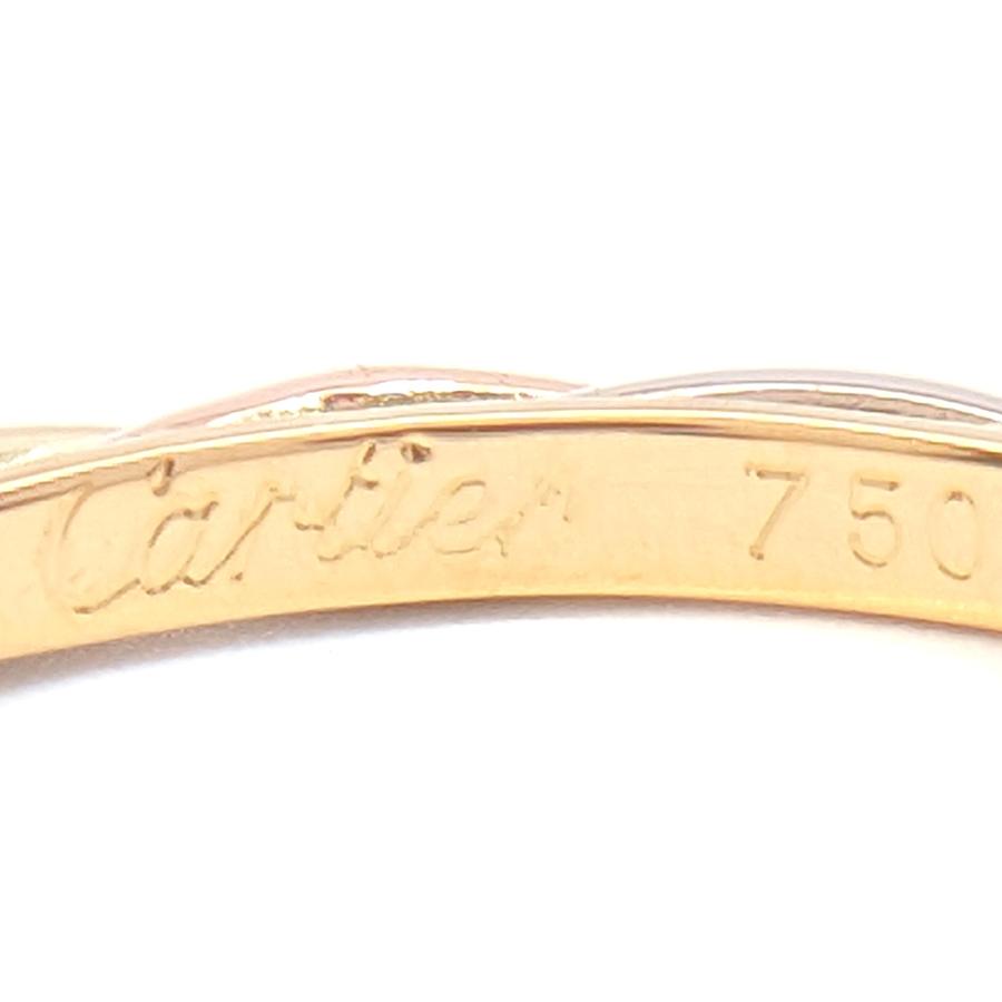 Cartier カルティエ トリニティ・ツイスト 1P・サファイアリング・指輪/K18Y+W+P/750,3カラー-1.5g/11号/#51/ゴールド/Cartier /h230315 ...
