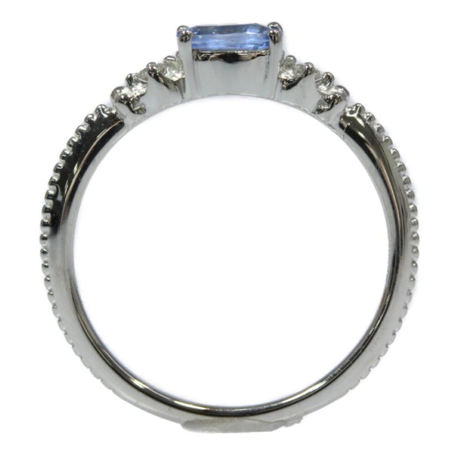 3P・サファイア・ダイヤモンドリング・指輪/K18WG/750-1.6g/SA0.31ct/FD:0.03ct/7号/#47/ホワイトゴールド/ブルー 翌日配送可/h230729/489817 ...