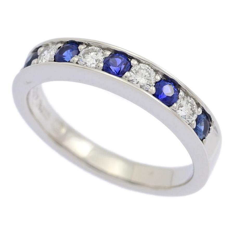 SA0.37ct/FD:0.24ct/ハーフエタニティ・サファイア・ダイヤモンドリング・指輪/Pt900-5.0g/10号/#50/プラチナ/プレゼント /h240711/525005 ...