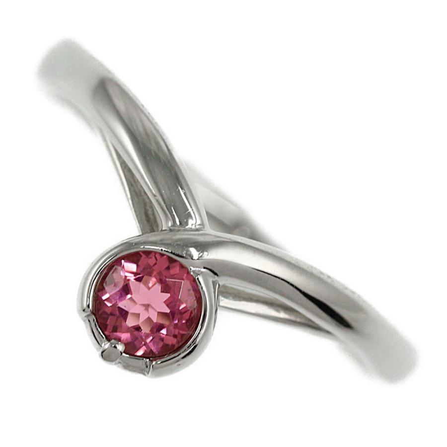 ヨンドシー ピンクトルマリンリング V字 指輪/Pt950-3.8g/12号/#52/プラチナ/4℃ 翌日配送可/RF3/h210827 ...