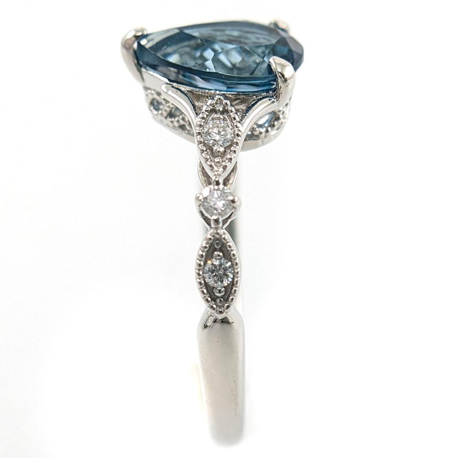 1P・トパーズ・ダイヤモンドリング・指輪/Pt900-3.4g/TM1.18ct/FD:0.07ct/10号/#50/プラチナカラー 翌日配送可/h230120/471016 ...