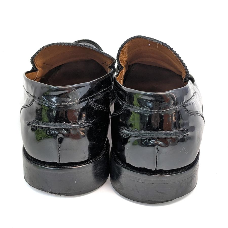 チロレンディーニ パテントレザーコインローファー モカシン ビジネスシューズ 靴/42/ブラック/CIRO LENDIN 翌日配送可 ...