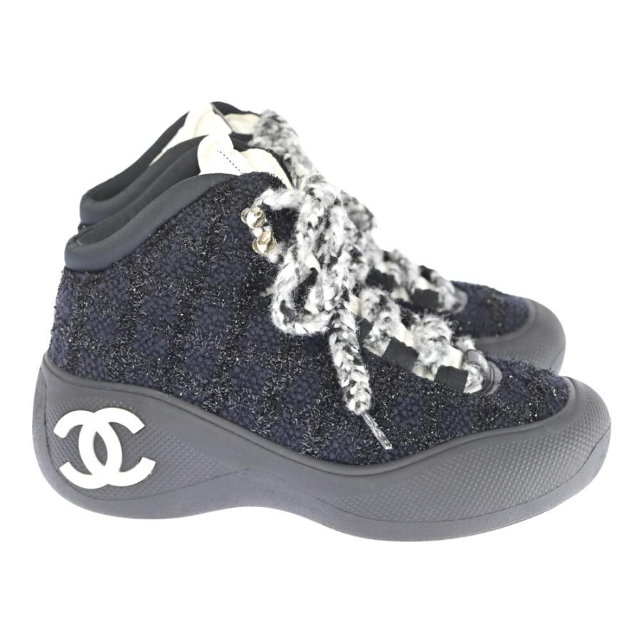 CHANEL シャネル/CHANEL ココネージュ CCロゴ ツイード レース CHANEL シャネル/CHANEL ココネージュ CCロゴ ツイード レース