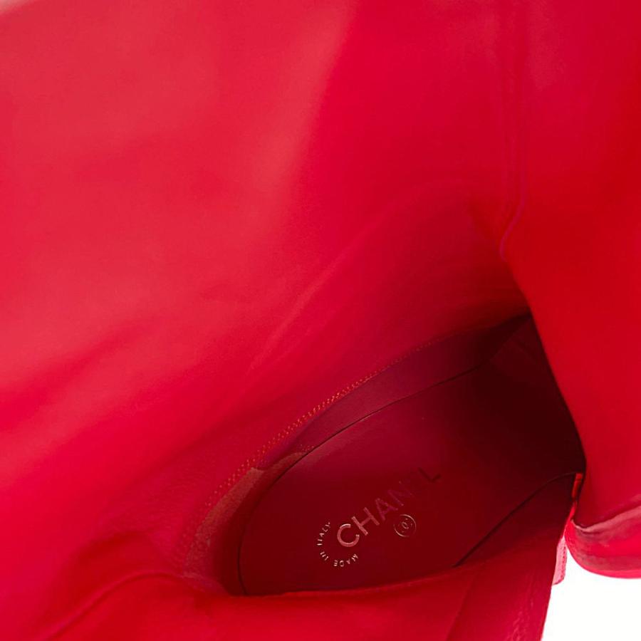 CHANEL シャネル パッチワーク サイドジップ ショートブーツ靴 CHANEL シャネル パッチワーク サイドジップ ショートブーツ靴