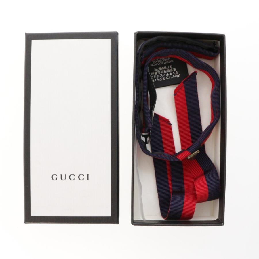 GUCCI グッチ キャットヘッド付き ストライプ ネックボウ GUCCI グッチ キャットヘッド付き ストライプ ネックボウ