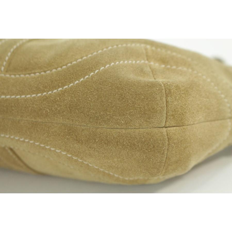 コーチ スウェードレザー・アクセサリーポーチ/ハンドバッグ/9658/ベージュ×ブラウン/COACH/RF4/b190207/277592 ...