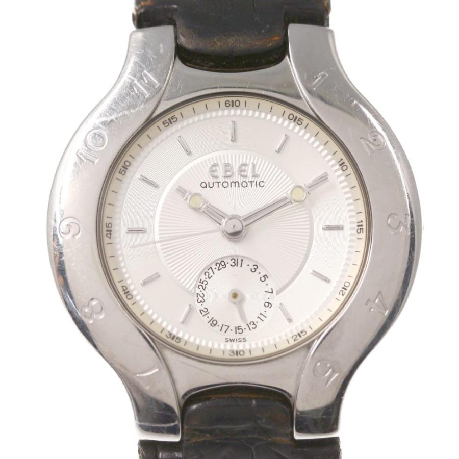 EBEL（エベル） リシン スモセコ・自動巻き時計/SS/stainless steal-46.4g/9963970/ブラック×シルバー ...