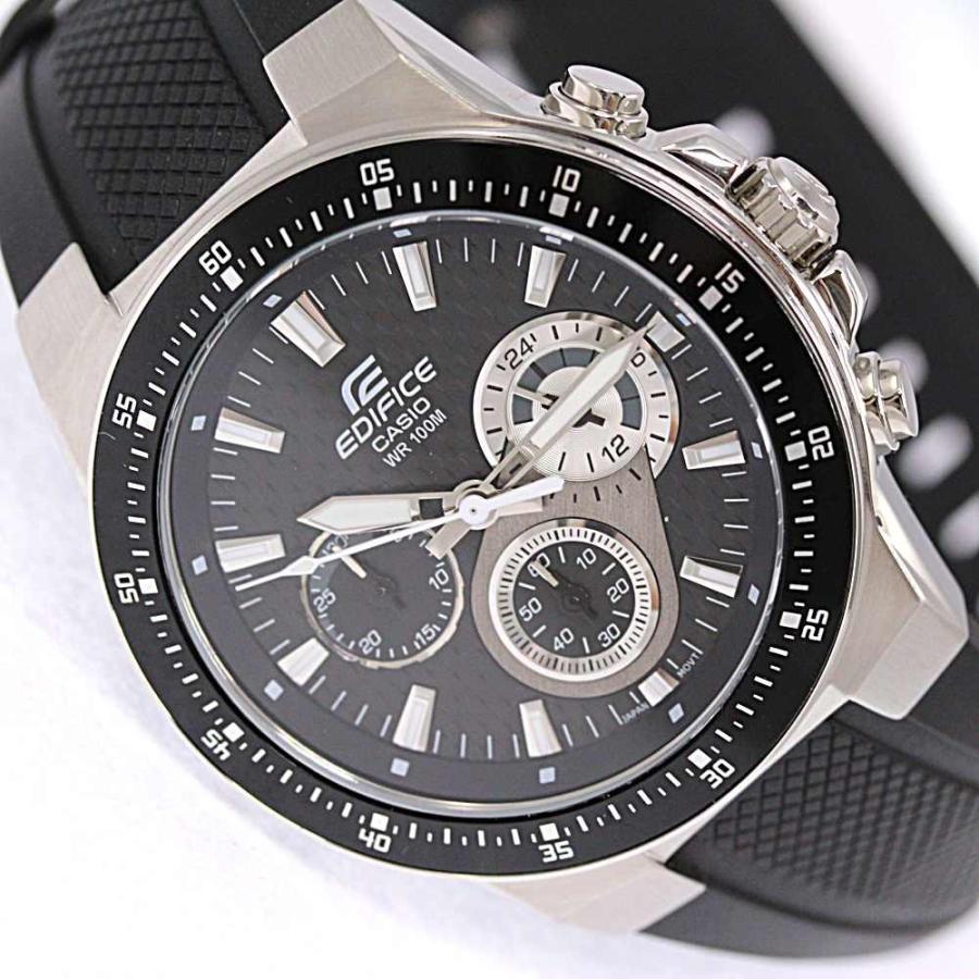 カシオ EDIFICE・クォーツ時計 ラバーベルト エディフェイス/SS/stainless steal-80.9g/EF-552/シルバー×ブラック/CASIO/h200527/344664 ...