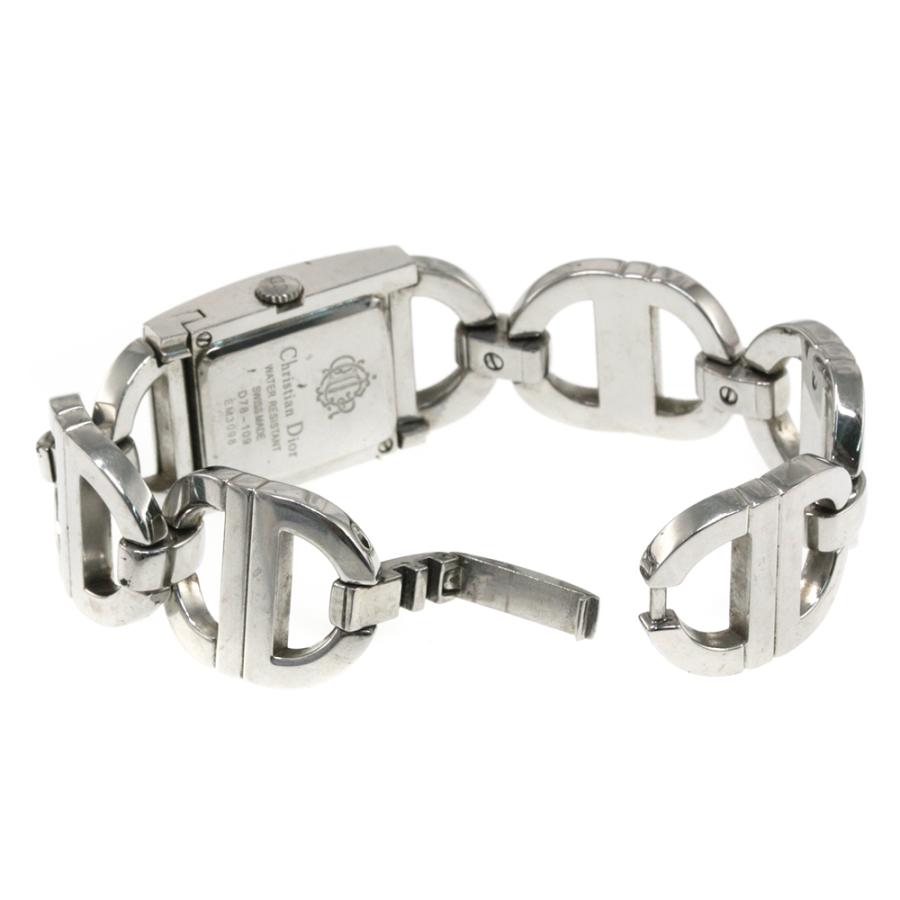 クリスチャンディオール マリススクエア シェル クォーツ腕時計 替えベルト付/SS/stainless steal-49.0g/D78-109/Christian Dior/h220613 ...