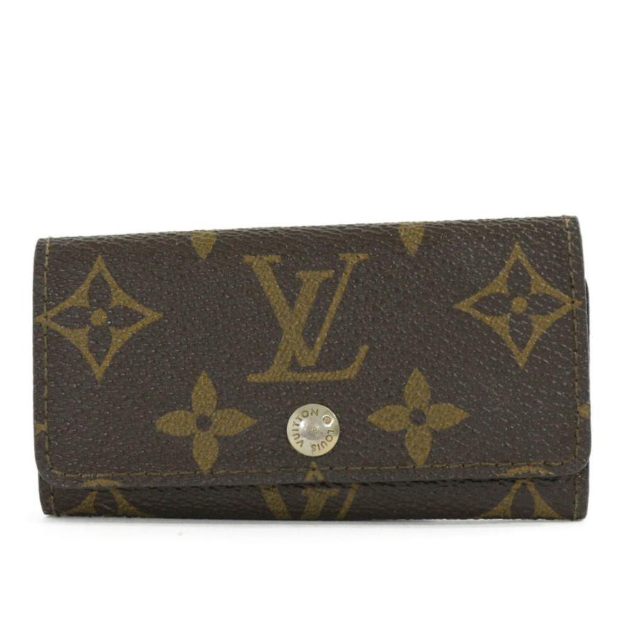 訳あり ルイヴィトン モノグラム・ミュルティクレ4・4連キーケース/M62631/ブラウン/LOUIS VUITTON 翌日配送可 ...