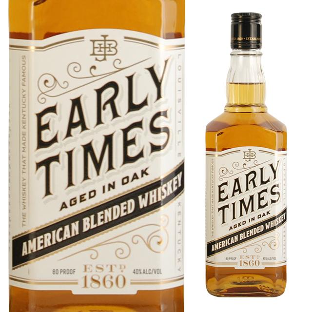 EARLYTIMES アーリータイムズ ホワイトラベル 40度 700ml 箱なし アメリカン ウイスキー ブレンデッド : リカオー ヤフー ...