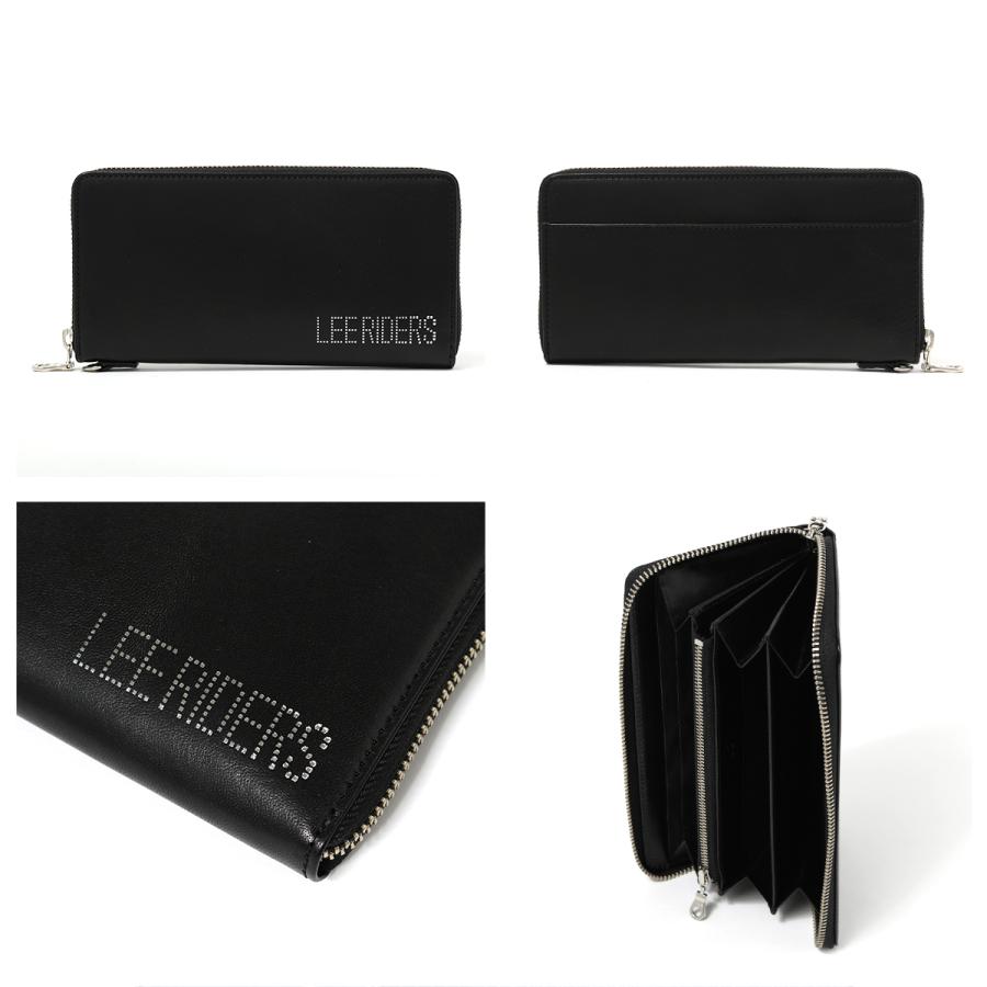 Lee（リー） 長財布 大容量 ラウンドファスナー メンズ 本革 牛革