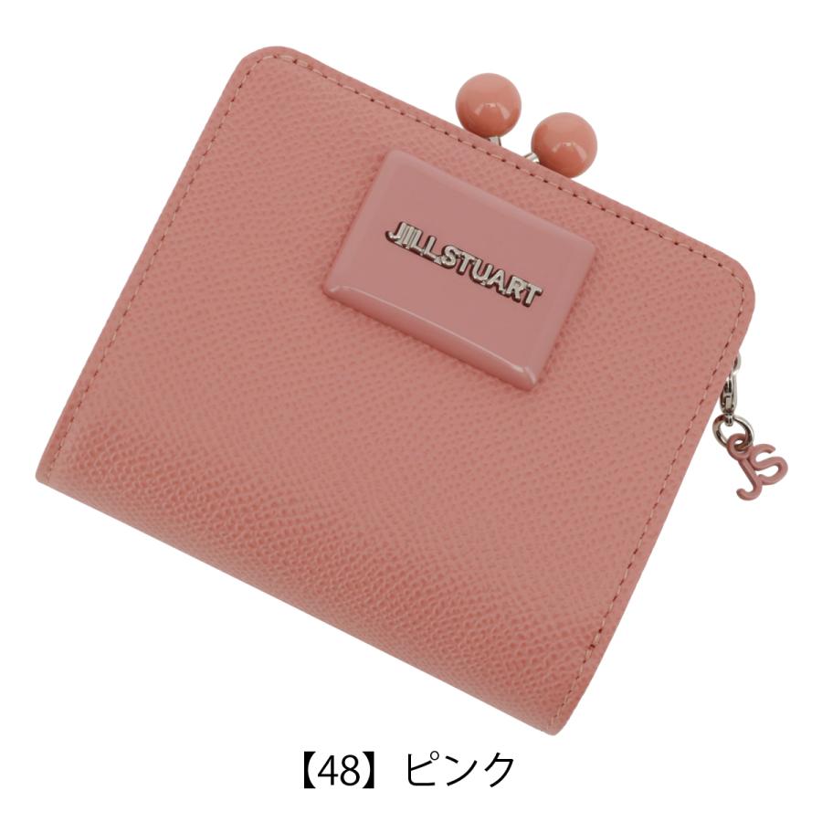 JILL STUART ジルスチュアート 二つ折り財布 がま口 本革 JILL STUART ジルスチュアート 二つ折り財布 がま口 本革