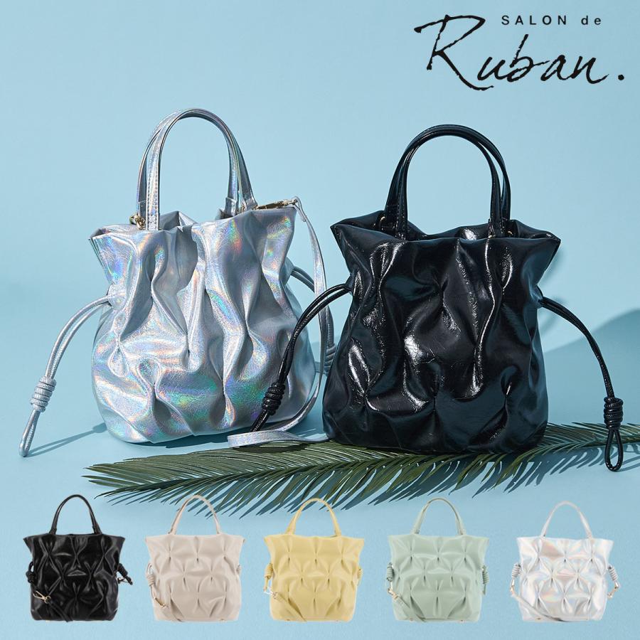 SALON de RUBAN 巾着バッグ ショルダーバッグ 2WAY サロン ド ルヴァンRBB-678 ミニショルダー 斜め掛け オーロラ : リチャードYahoo!店 - 通販 ...