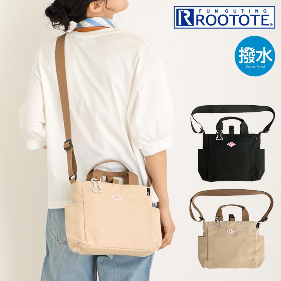 ROOTOTE ルートート トートバッグ ショルダーバッグ お散歩バッグ レディース 1129 | 2WAY ワンマイルバッグ 軽量 撥水 SN スクエア DOG BUDDY-B 犬 ...