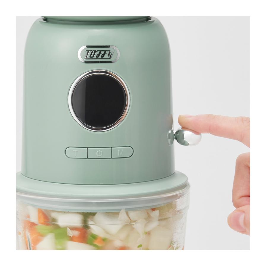 トフィー フードプロセッサー ミキサー 泡立て器 K-CH2 Toffy スケール付きマルチフードプロセッサー 充電式 4枚刃 混ぜる 攪拌 大根おろし 6ヶ月保証 :toffy-k-ch2 ...