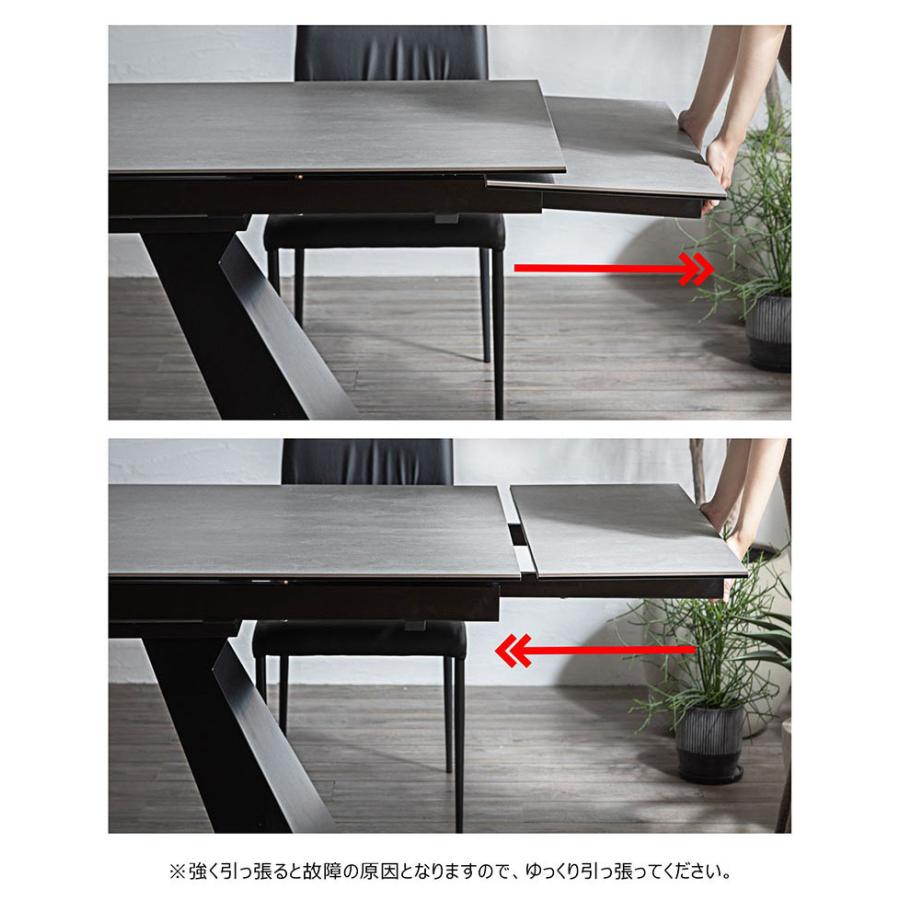 15日P14％〜 セラミック ダイニングテーブルセット 伸長式 伸縮 160 4人 6人 おしゃれ 高級 北欧 : モダンインテリア リック - 通販 - Yahoo!ショッピング