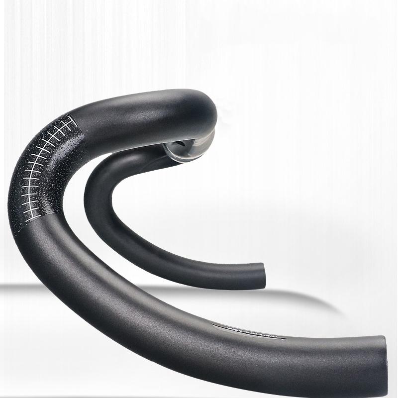 TOSEEKハンドル カーボンハンドル 外拡型ハンドル ドロップハンドル 吸震性 Di2 ロードバイクハンドル TK064 : tk064 ...