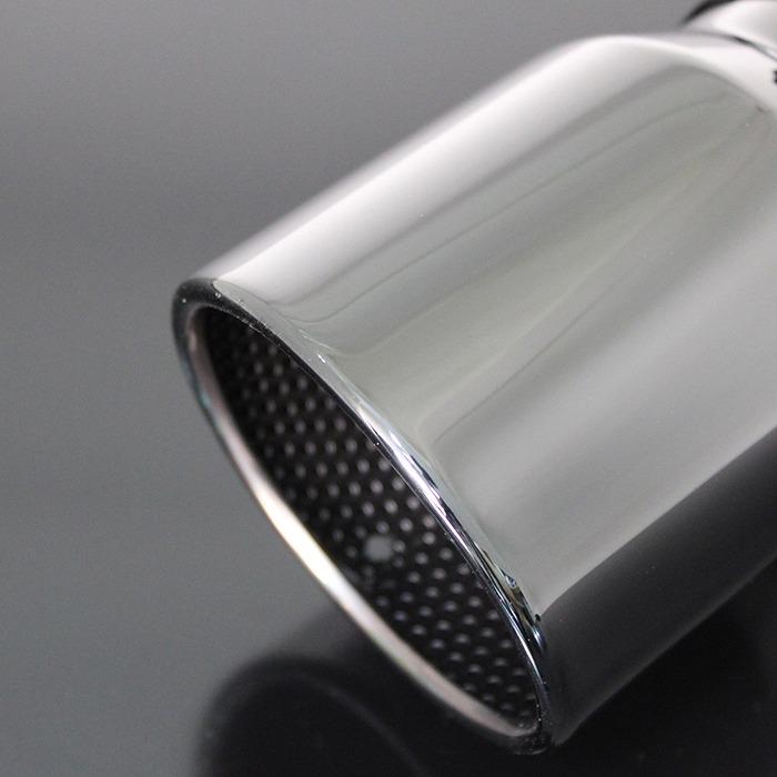 CX-5 KF系 マフラーカッター 100mm ブラック 耐熱ブラック塗装 パンチングメッシュ 2本 マツダ 鏡面 スラッシュカット 高純度SUS304ステンレス [B10K ...