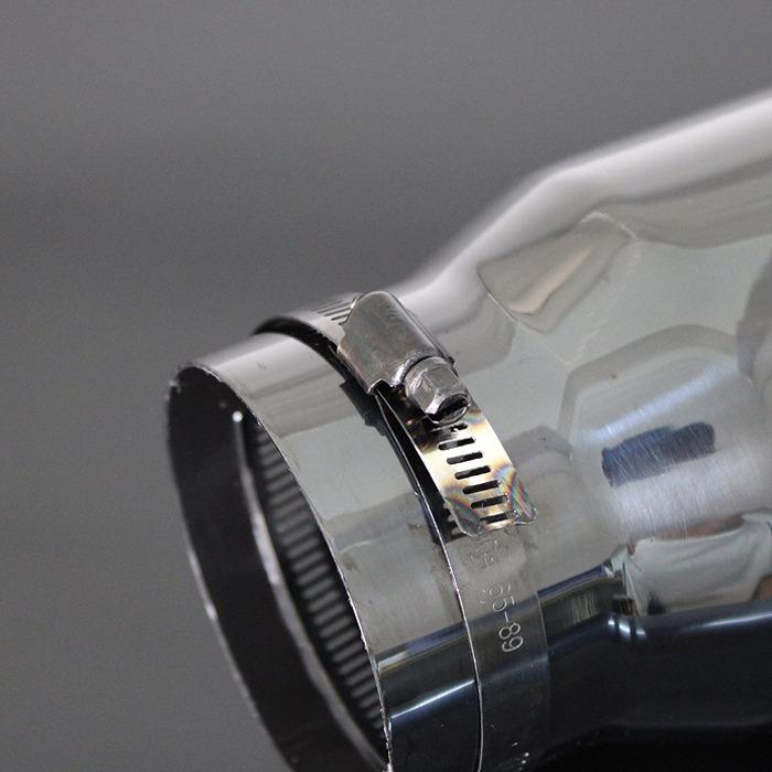 CX-5 KF系 マフラーカッター 100mm ブラック 耐熱ブラック塗装 パンチングメッシュ 2本 マツダ 鏡面 スラッシュカット 高純度SUS304ステンレス [B10K ...