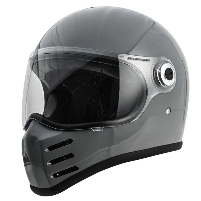 RIDEZ 【RIDEZ(ライズ)】RIDEZ X HELMET グロスグレー/ブラックエディション(ツヤあり) フルフェイスヘルメット 標準 ...