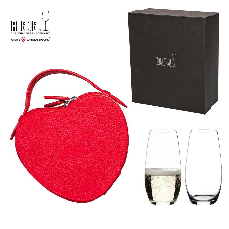 RIEDEL（リーデル） リーデル公式 リーデル・BYO リーデル・レザーハートバッグ レッド 1個入 0414/28BYO-RD ラッピング ...