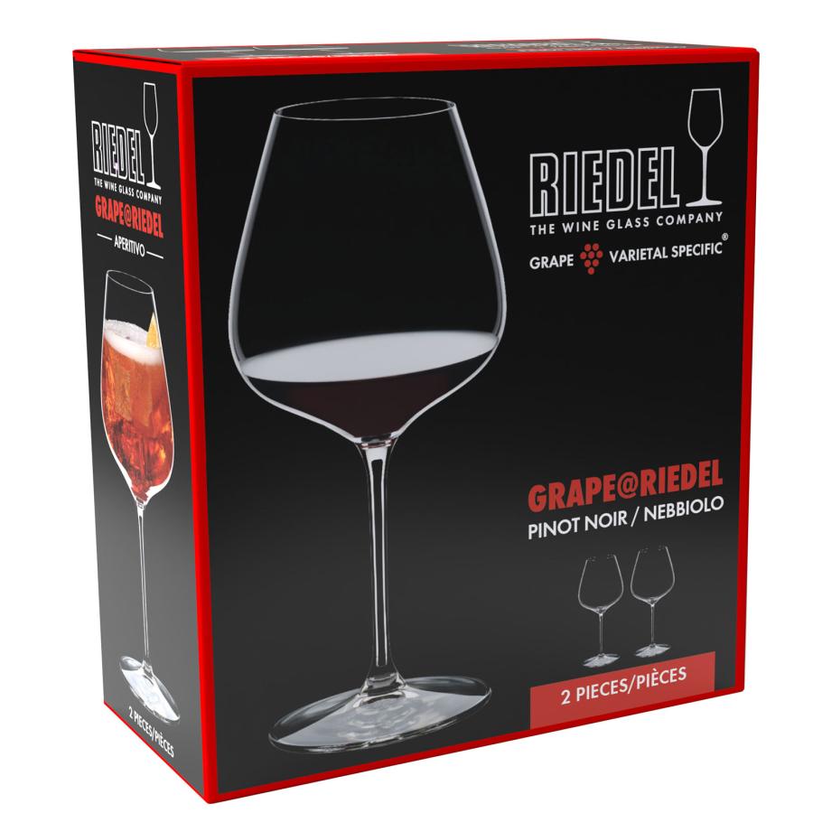 RIEDEL（リーデル） リーデル公式 グレープ＠リーデル ピノ・ノワール／ネッビオーロ／アペリティーボ 2個入 6424/07 ラッピング ...