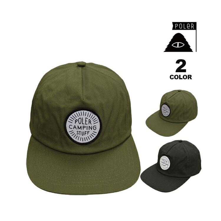 SALE ポーラー キャップ 帽子 POLER CAMPING STUFF PATCH HAT SNAP BACK CAP スナップバック メンズ レディース ユニセックス 全2色 ...