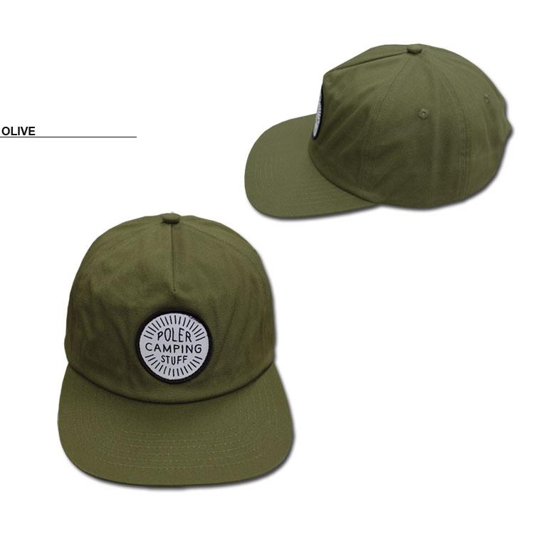 SALE ポーラー キャップ 帽子 POLER CAMPING STUFF PATCH HAT SNAP BACK CAP スナップバック メンズ レディース ユニセックス 全2色 ...