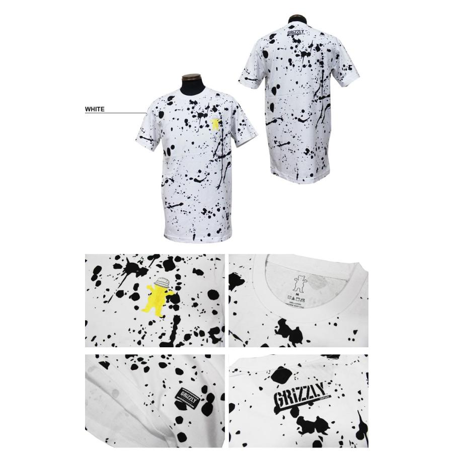 SALE グリズリー GRIZZLY Tシャツ BOO JOHNSON SPLATTER T-SHIRTS 半袖Tシャツ メンズ レディース ...
