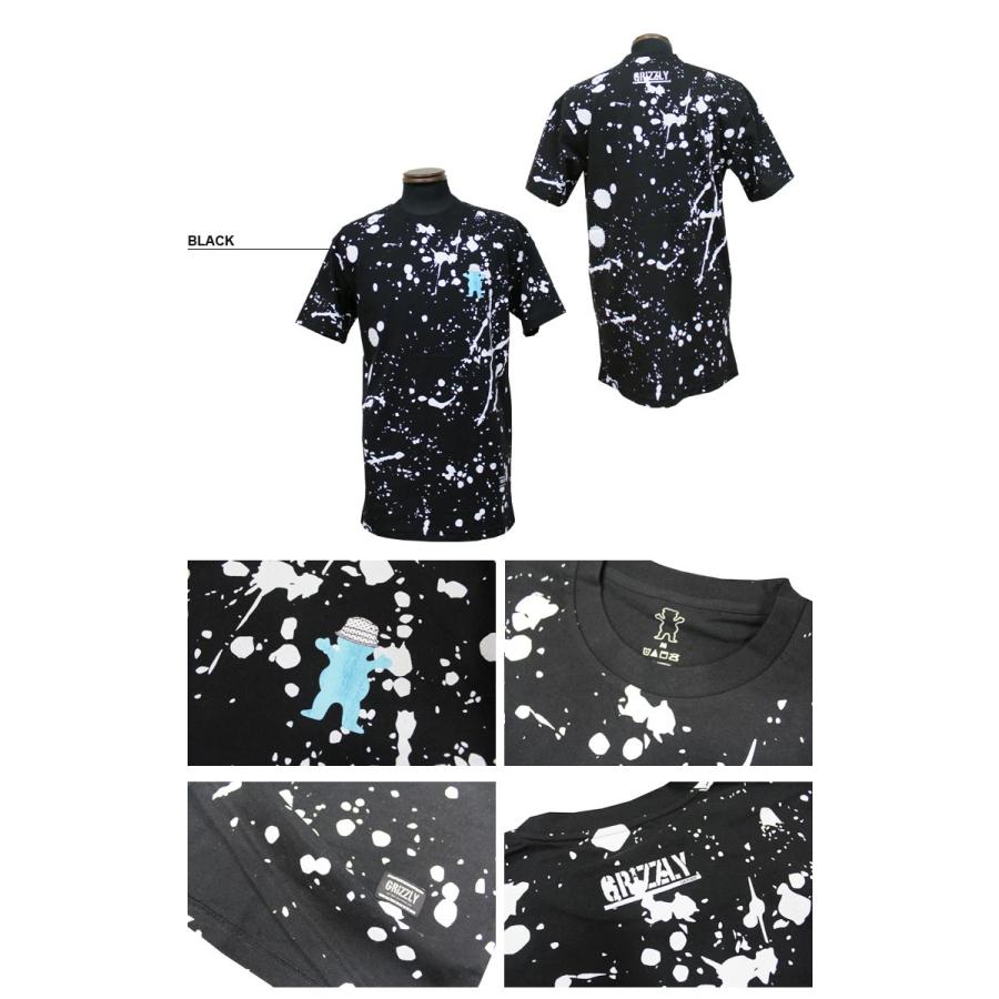 SALE グリズリー GRIZZLY Tシャツ BOO JOHNSON SPLATTER T-SHIRTS 半袖Tシャツ メンズ レディース ...
