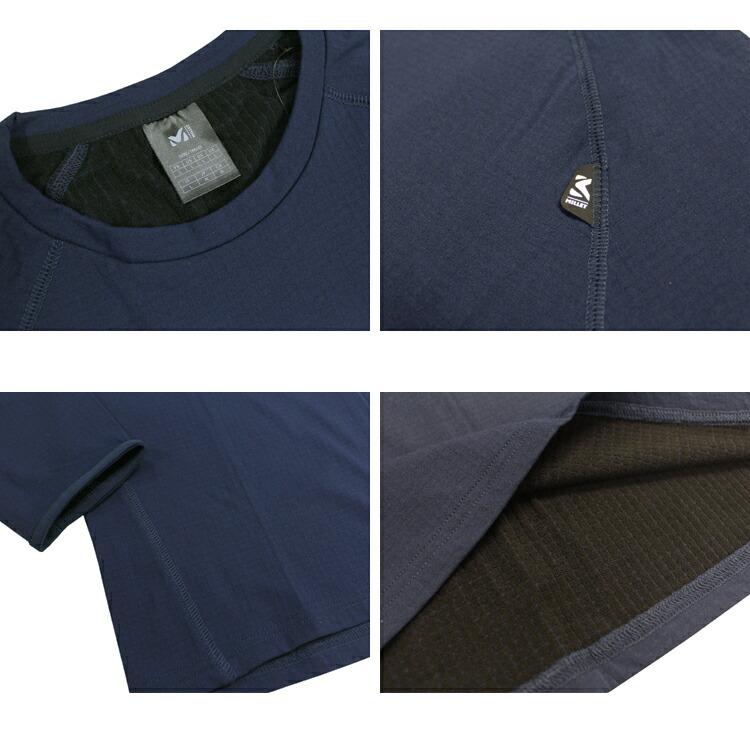 【SALE】アウトレット ミレー トップス MILLET DRY GRID CREW ドライ グリッド クルー ハイブリッド構造 防寒 保温 ...