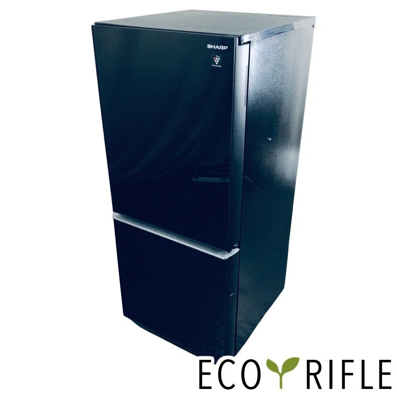 SHARP（シャープ） 冷蔵庫 中古 SHARP SJ-GD14E-B 2019年製 2ドア 137L ブラック ファン式 両方開き ...