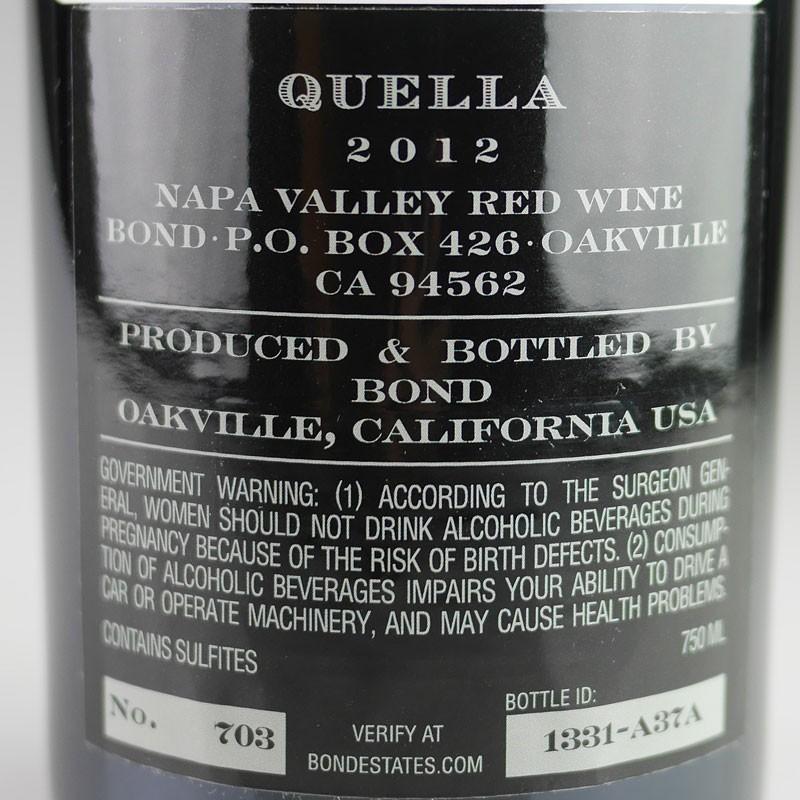 Bond Quella [2012] / ボンド クエラ [US][WA98][赤] : ワインショップCAVE - 通販 - Yahoo ...