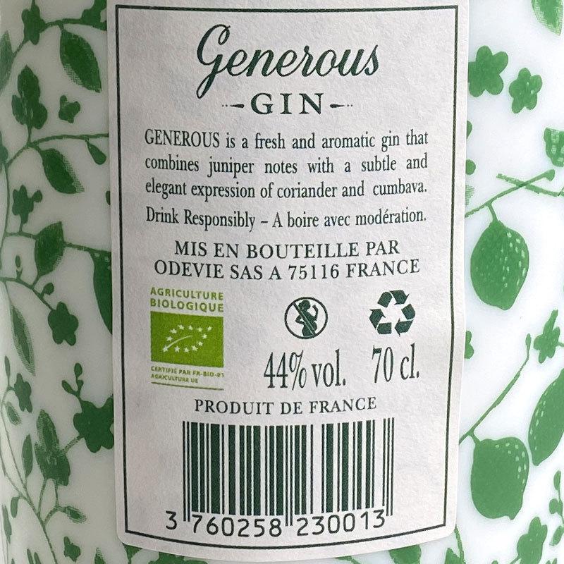 ジェネラス ジン オーガニック / Generous Gin Organic [GN] : 40575 : ワインショップCAVE - 通販 - Yahoo!ショッピング